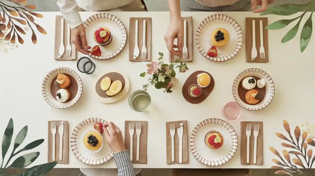 Create a Stylish Look with Pretty Paper Plates – ECO-Lipak
